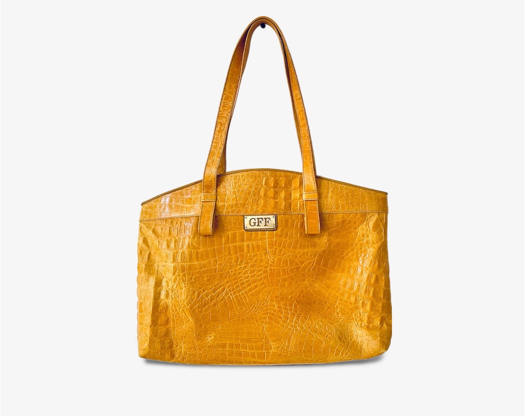 Vintage Leather Handbag by Gianfranco Ferre GFF, Made in Italy - Etsy