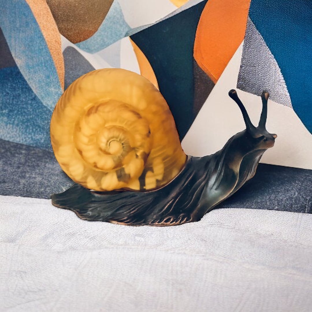 Vintage Tin Chi Snail Lamp 1997 - Etsy