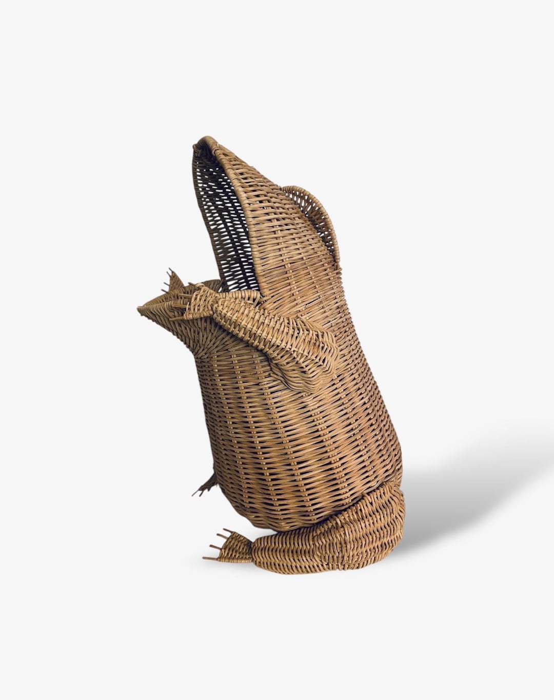 60s Rattan Frog - Etsy