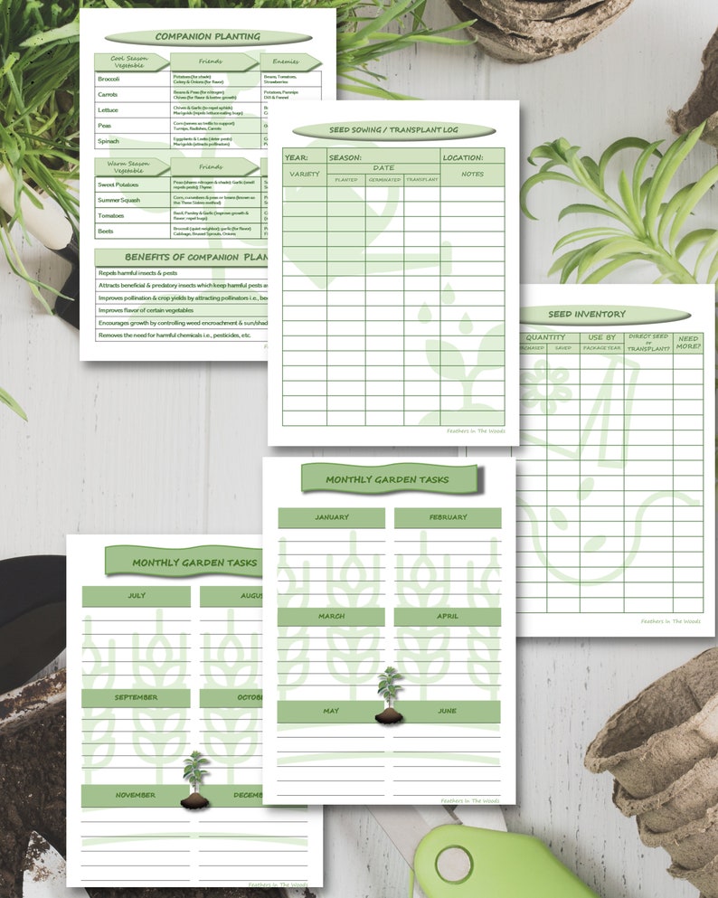 Garden Planner Printable | Gardening Logbook | Planting | Gardening Log ...