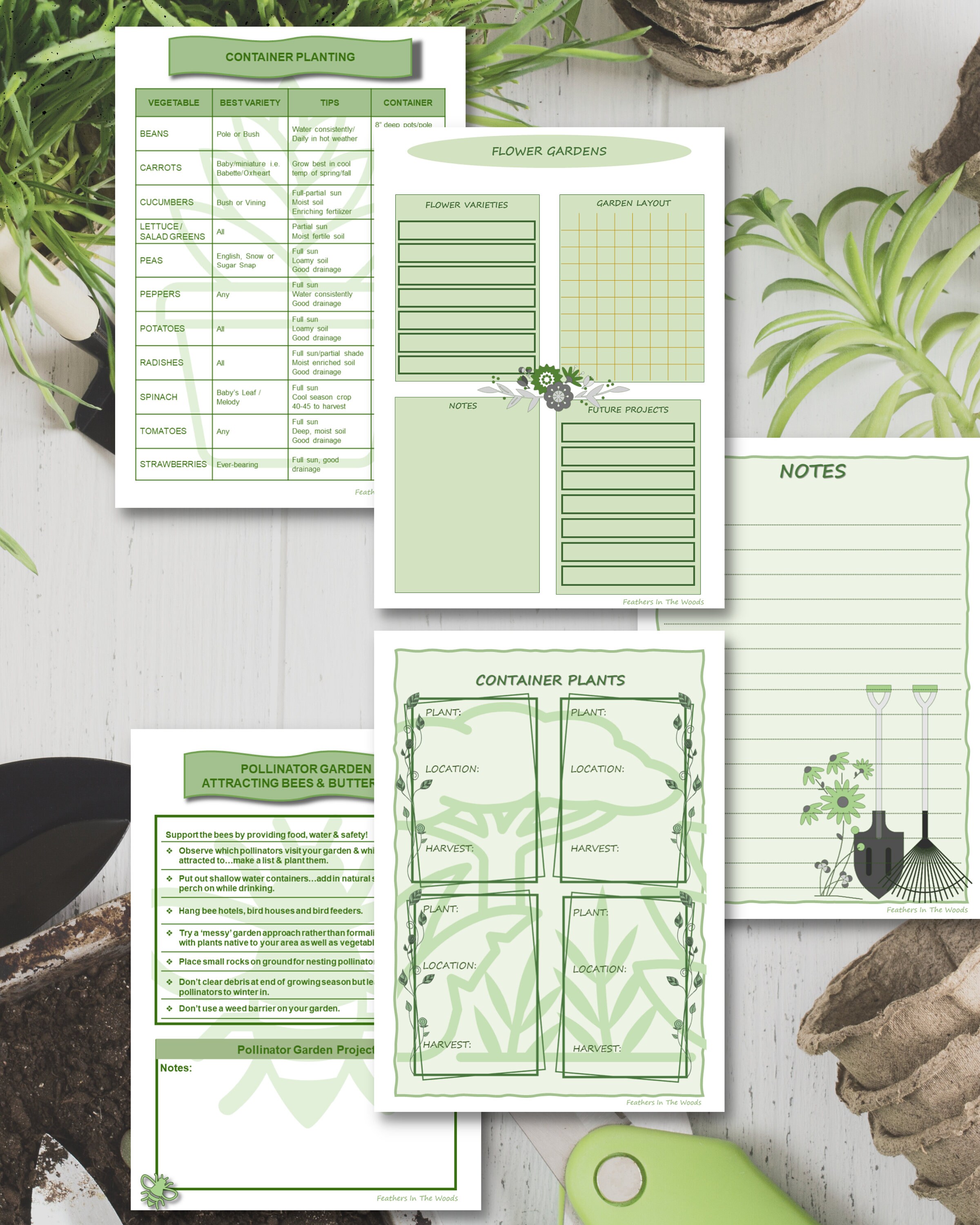 Garden Planner Printable | Gardening Logbook | Planting | Gardening Log ...