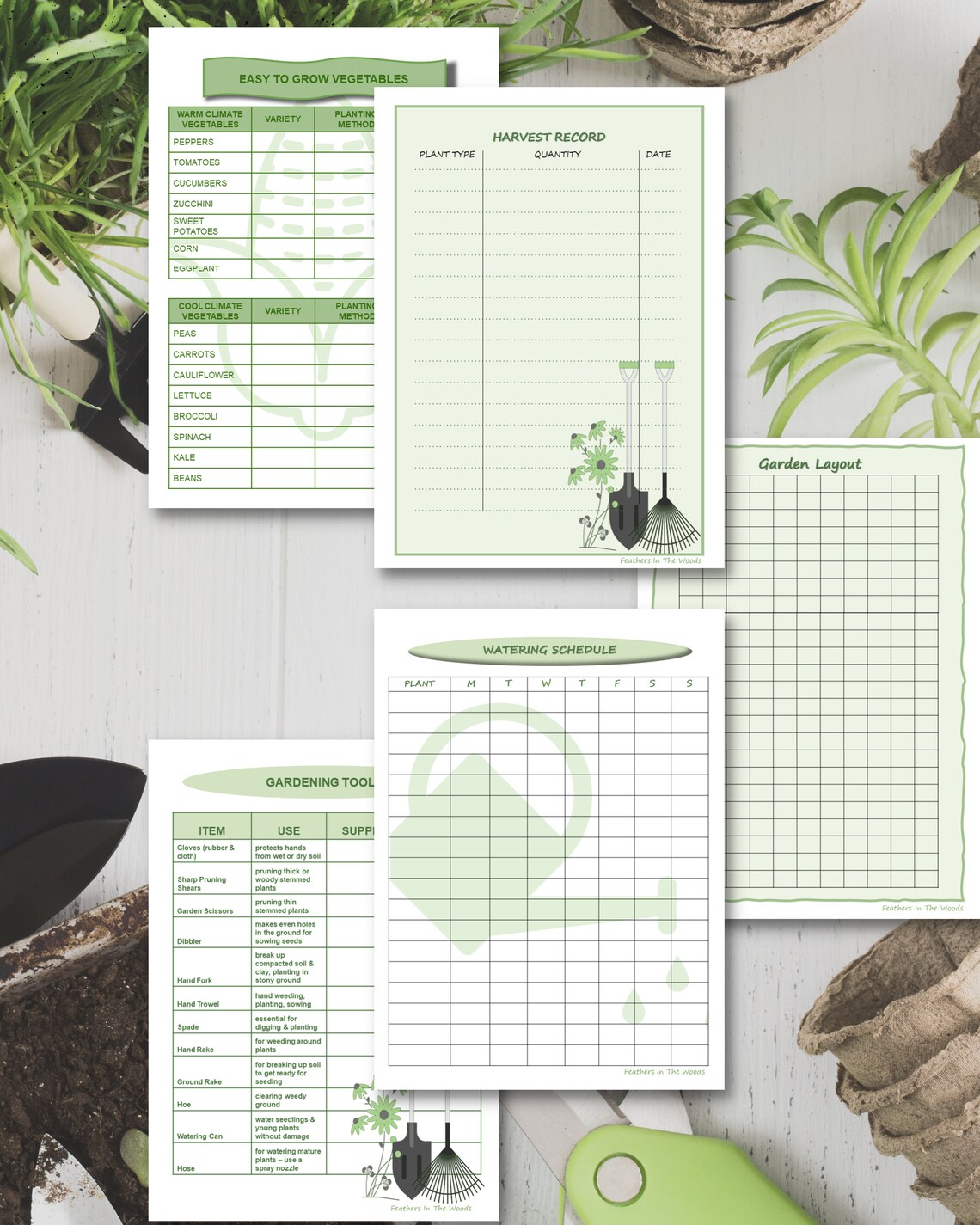 Garden Planner Printable | Gardening Logbook | Planting | Gardening Log ...