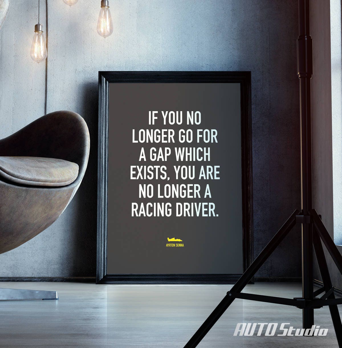 Ayrton Senna Formula 1 Sports Quote Printable Poster, Wall Art Home ...