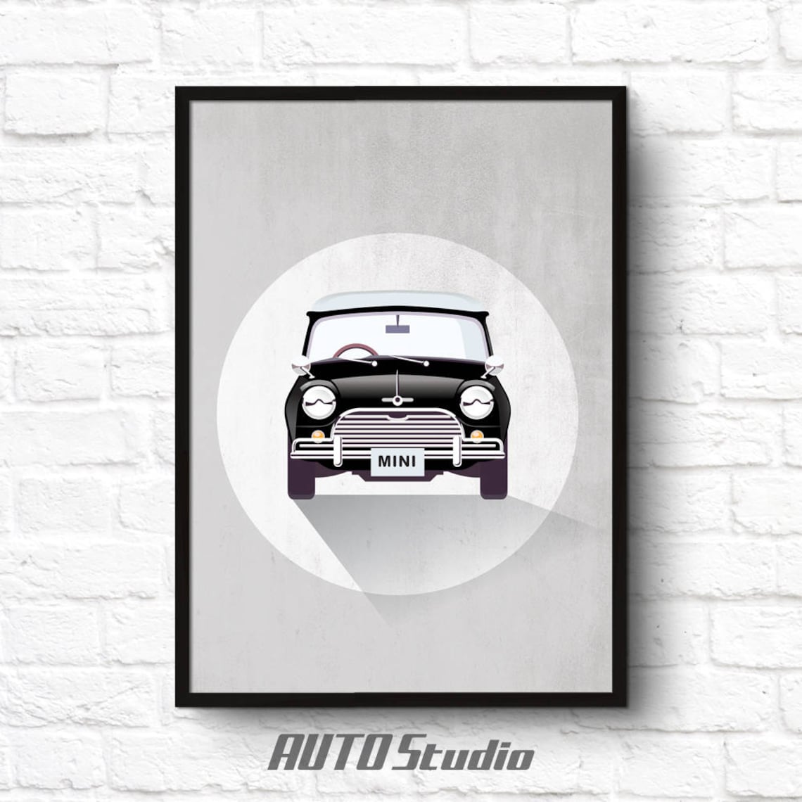 Mini Cooper Art Print, Poster, Printable, Wall Art, Artwork, Home Decor ...