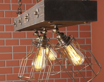 Rustic Cage Light - Etsy