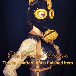 Gas Mask Gone Twisted Crochet PATTERN (this is a Pattern, Not a ...