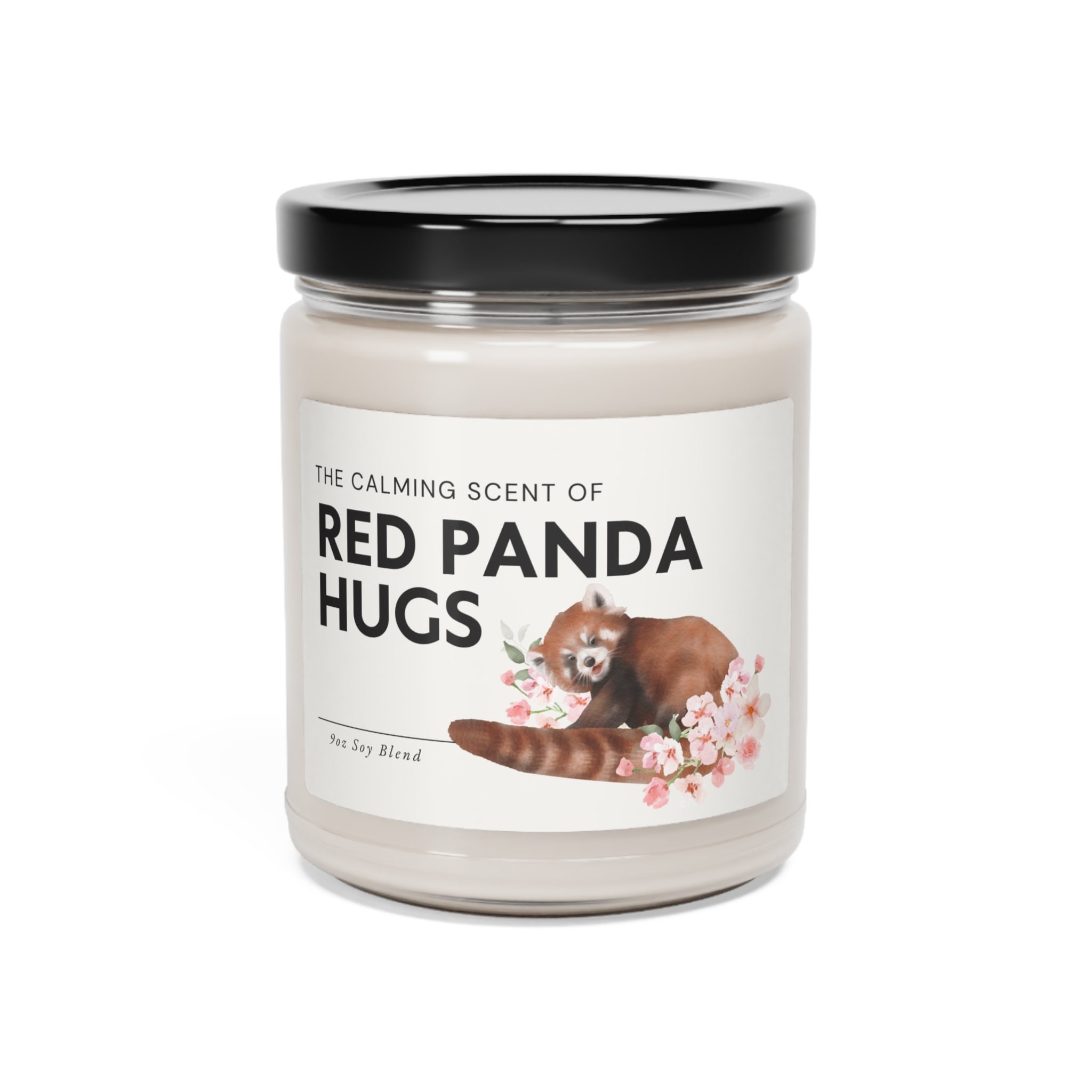 Calming Scent of Red Panda Hugs Candle, Funny Gift Red Panda Gift Red ...