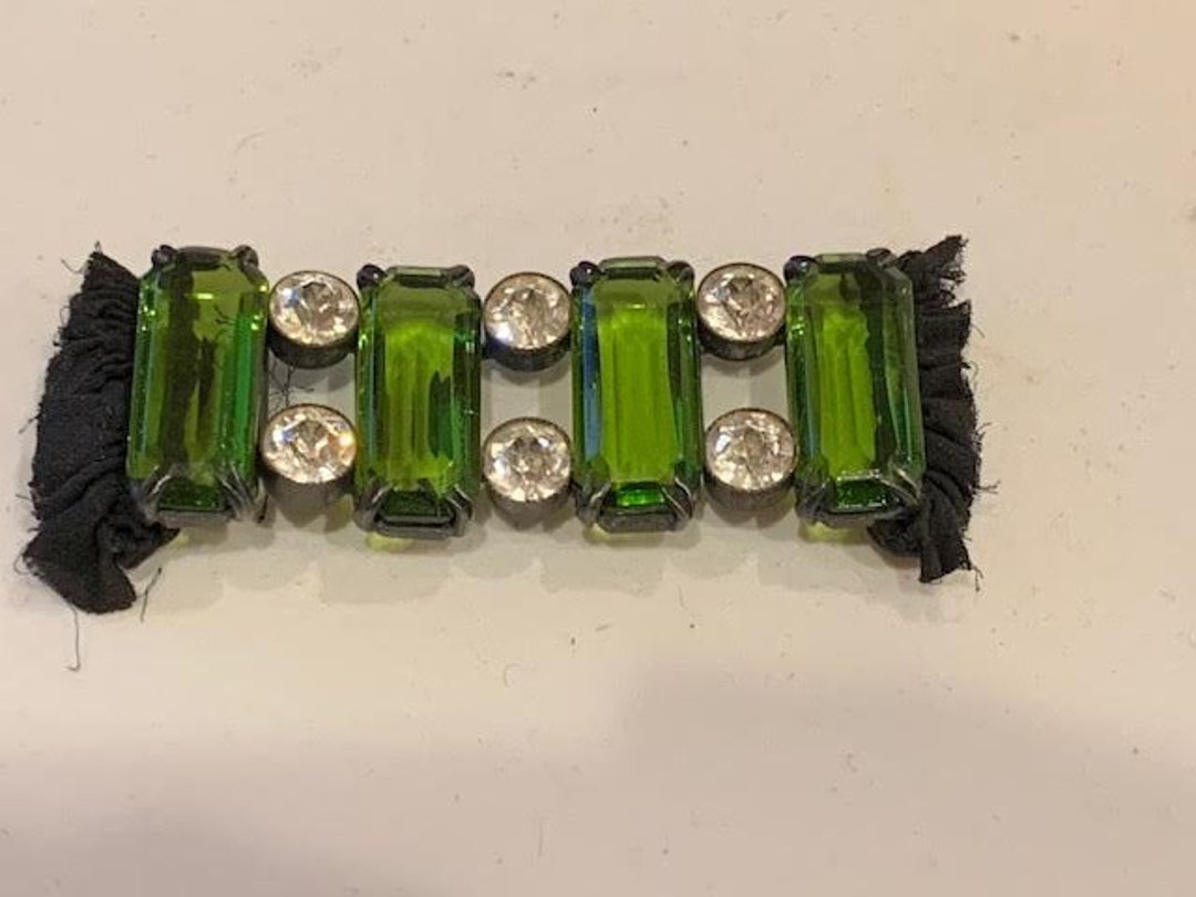 Green Gem Belt Buckle With Rhinestones - Etsy