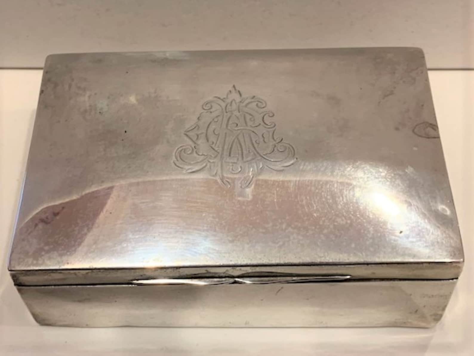 Vintage Sterling Silver Jewelry Box - Etsy