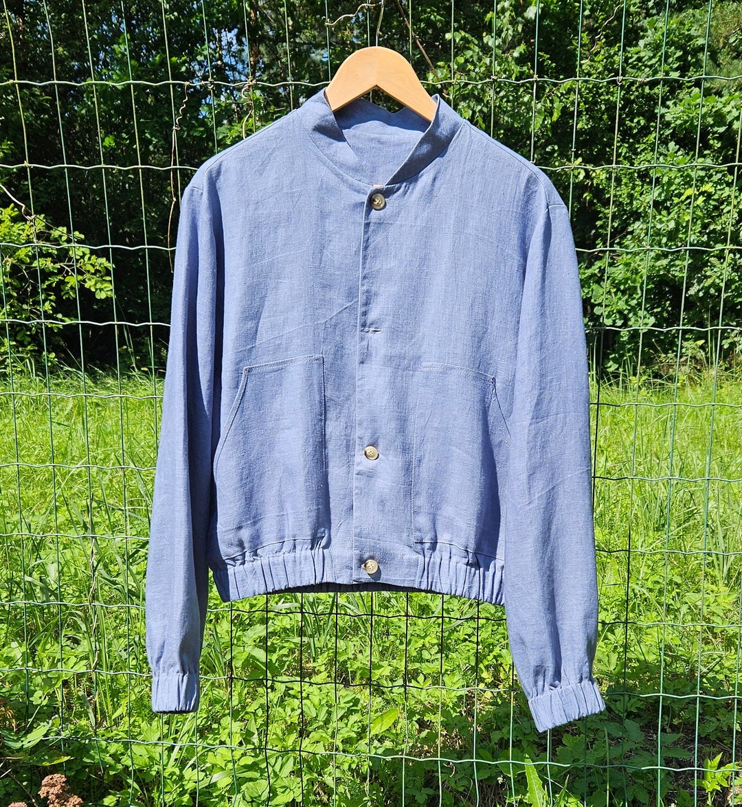 Linen Men's Jacket, Linen Bomber, Men's Bomber, Boys Jacket, Stylish ...