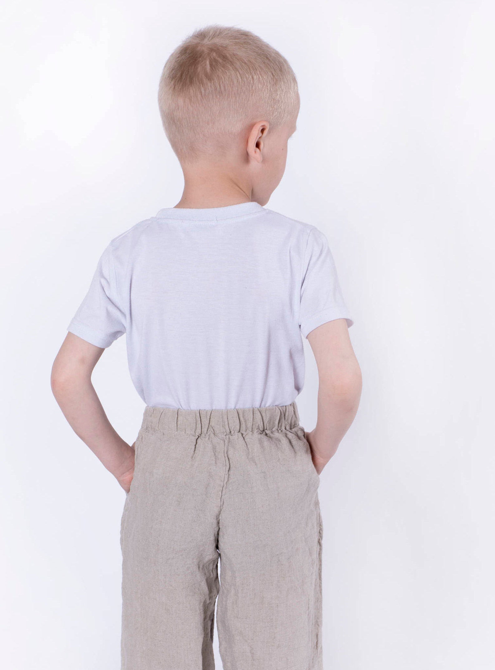Pants Toddler Kid Boy Summer Linen Regular Fit Long Trousers - Etsy