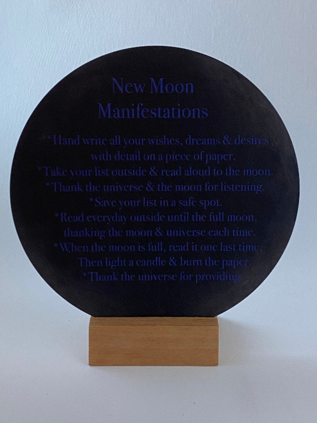 New Moon Card - Etsy
