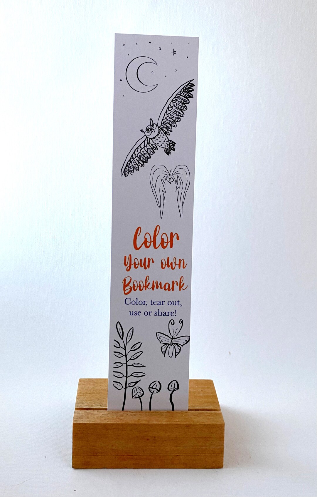 Color Your Own Bookmark Book - Etsy
