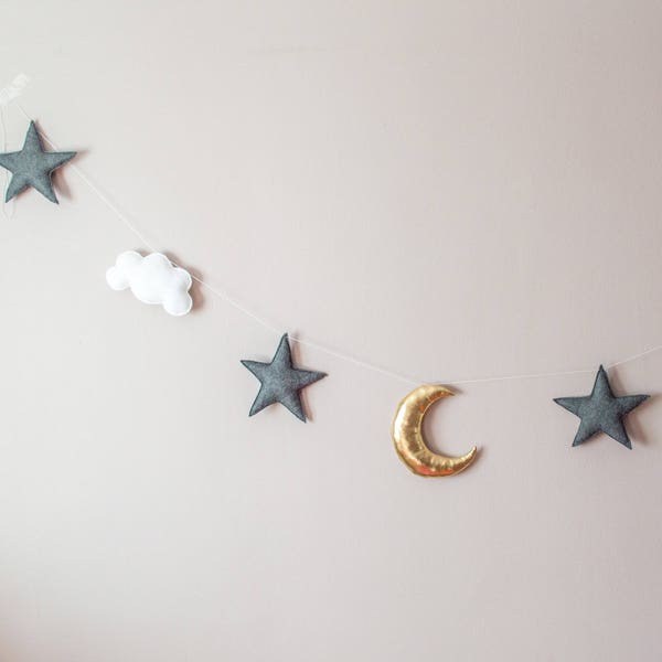 Moon Garland - Etsy