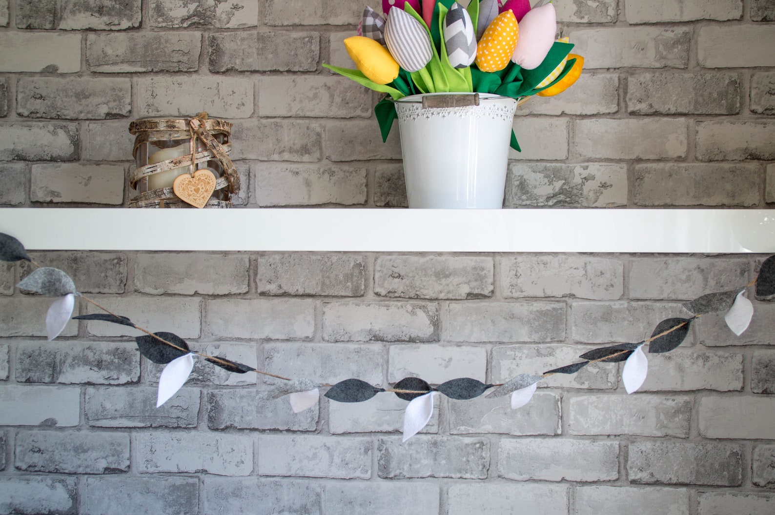 Felt Leaf Garland Leafy Nature Garland Kids Bedroom Decor | Etsy