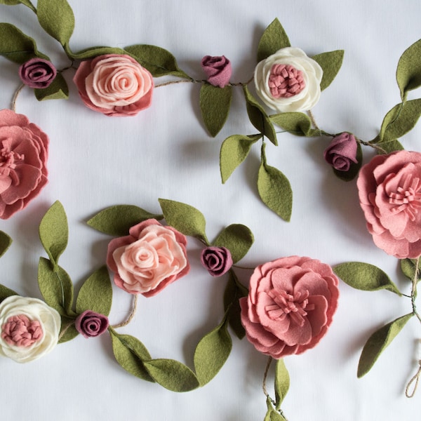 Pink Garland - Etsy