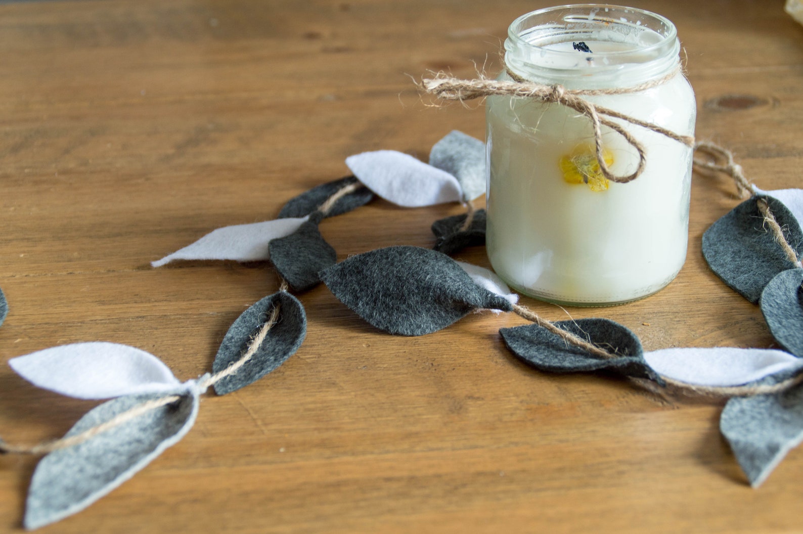 Felt Leaf Garland Leafy Nature Garland Kids Bedroom Decor | Etsy