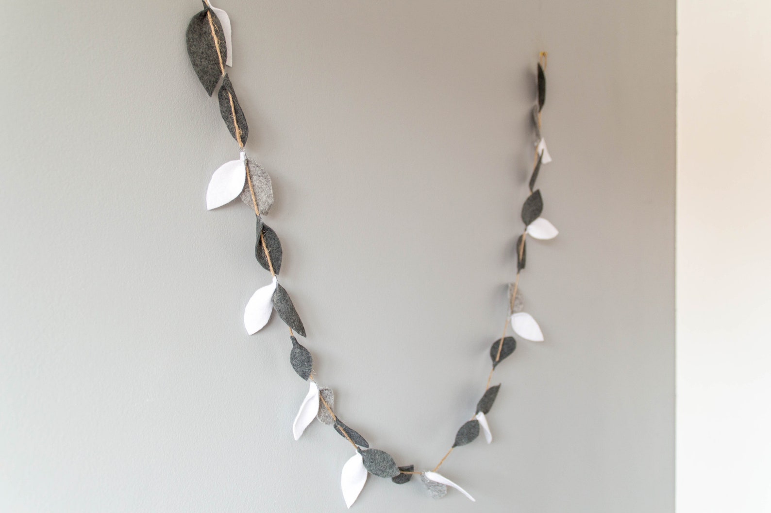 Felt Leaf Garland Leafy Nature Garland Kids Bedroom Decor | Etsy