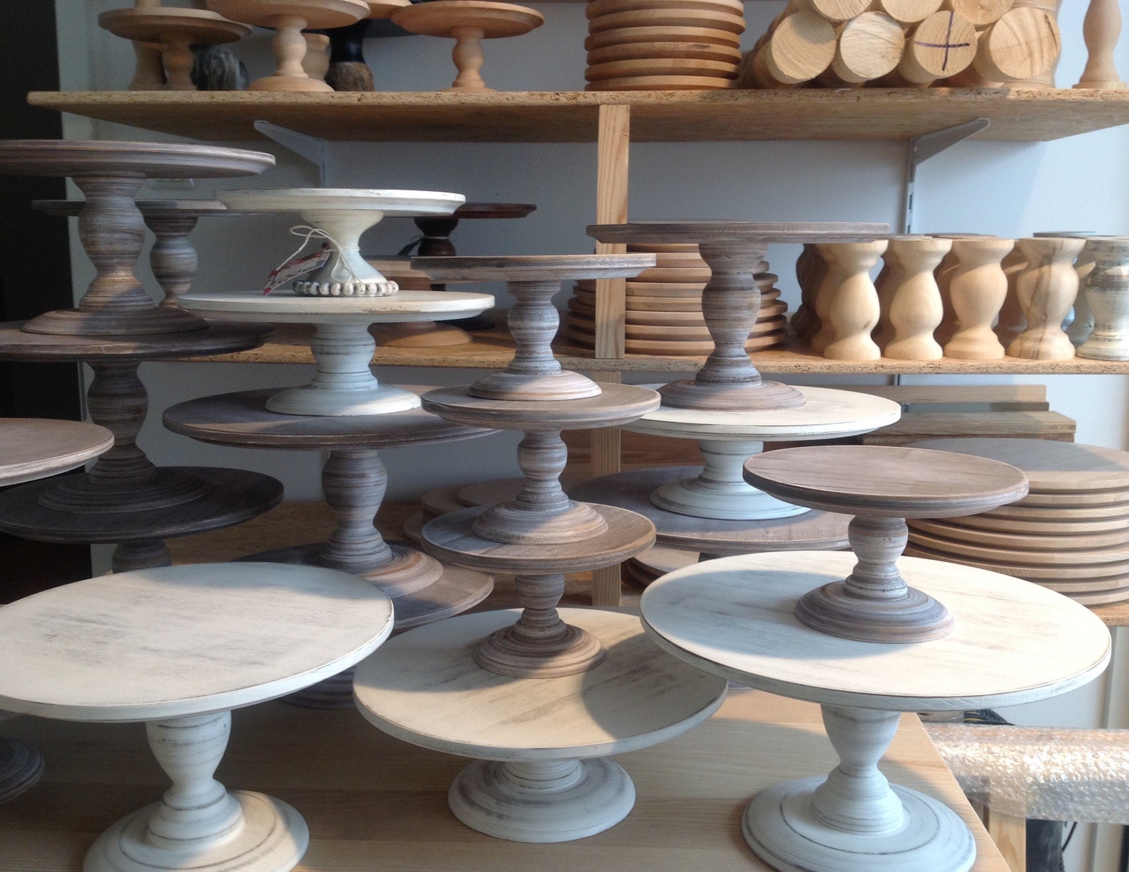 CAKE STAND Wood Large Cake Plate Cake Platter Confectionery - Etsy