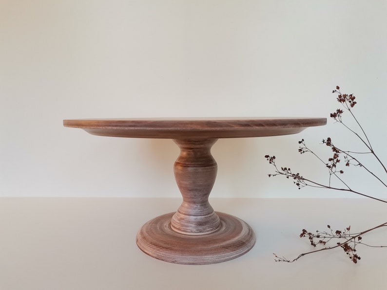 CAKE STAND Wood Large Cake Plate Cake Platter Confectionery - Etsy
