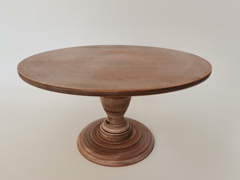 CAKE STAND Wood Large Cake Plate Cake Platter Confectionery - Etsy