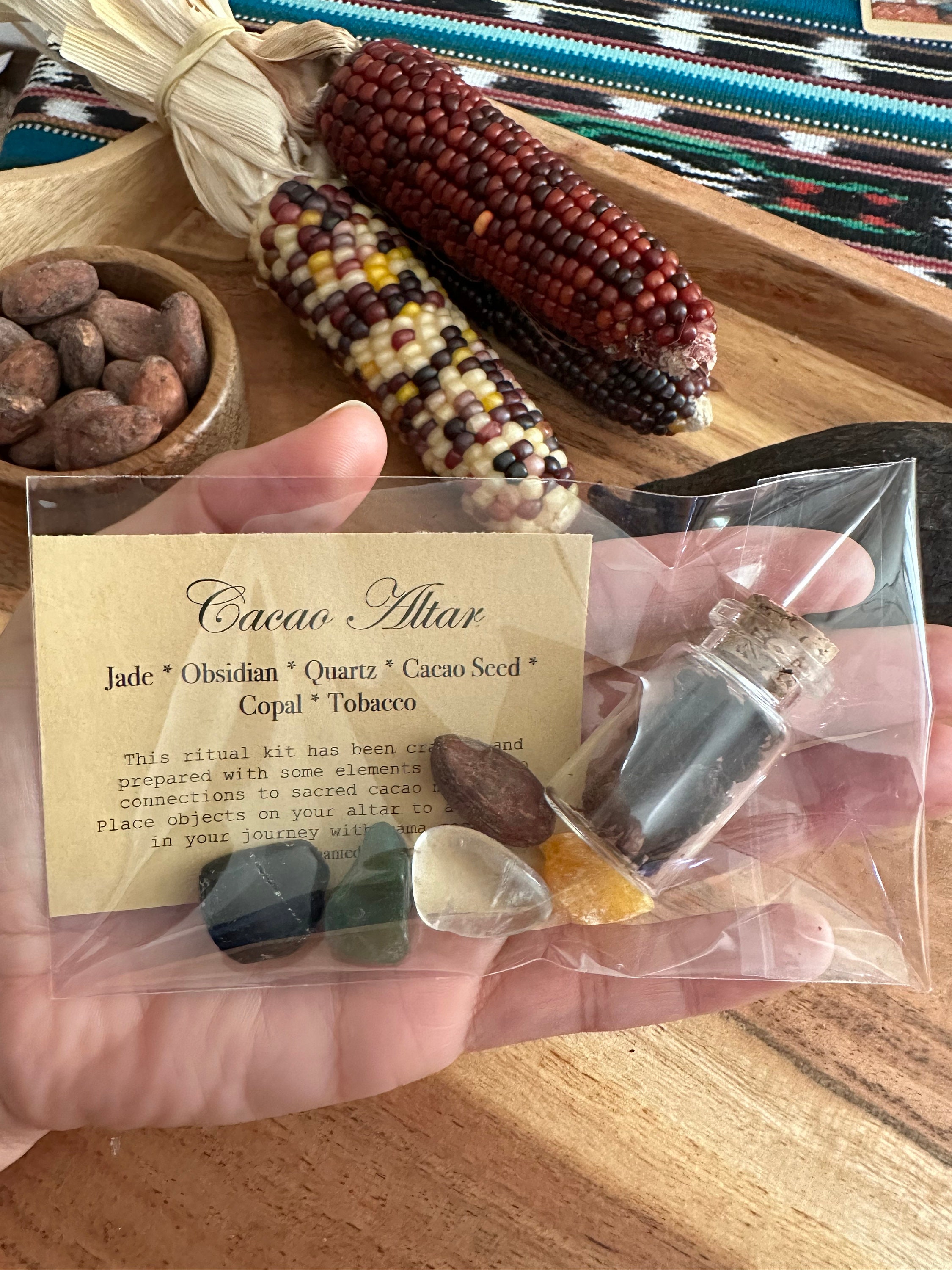 Cacao Altar Kit * Ceremonial Cacao * Ixcacao * Crystals * Ceremony ...