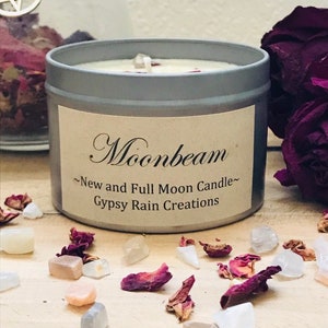 Moonbeam Essential Oil Candle * New Moon * Full Moon * Birthday ...