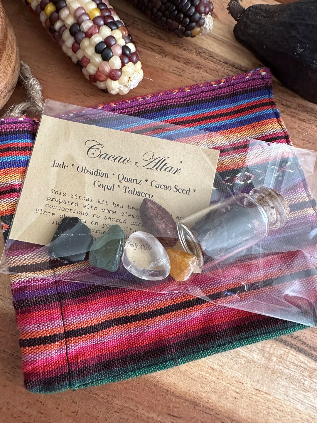 Cacao Altar Kit * Ceremonial Cacao * Ixcacao * Crystals * Ceremony ...