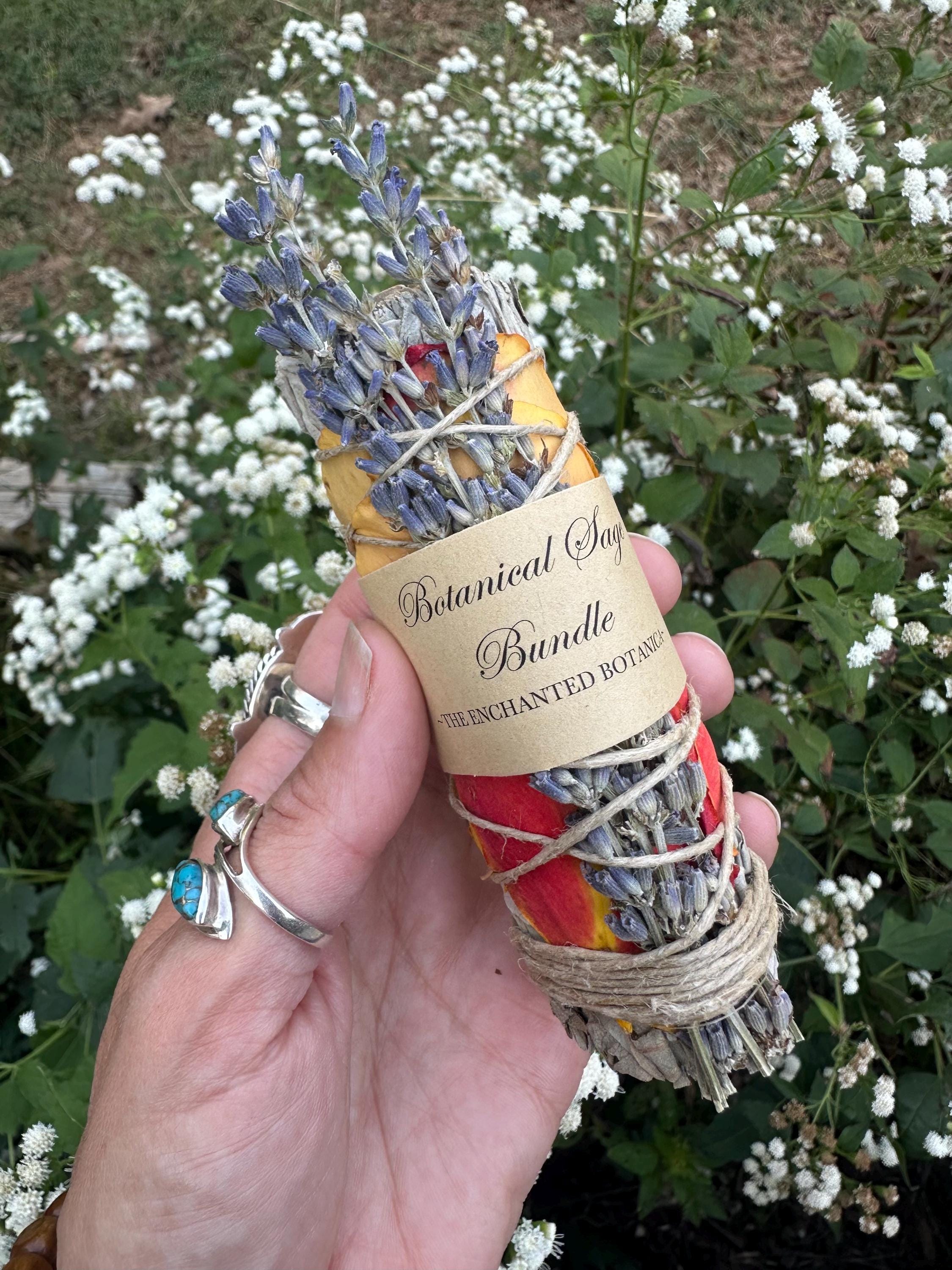 Sage Rose Lavender Smoke Bundle * Smudge Stick * Spiritual Gift ...