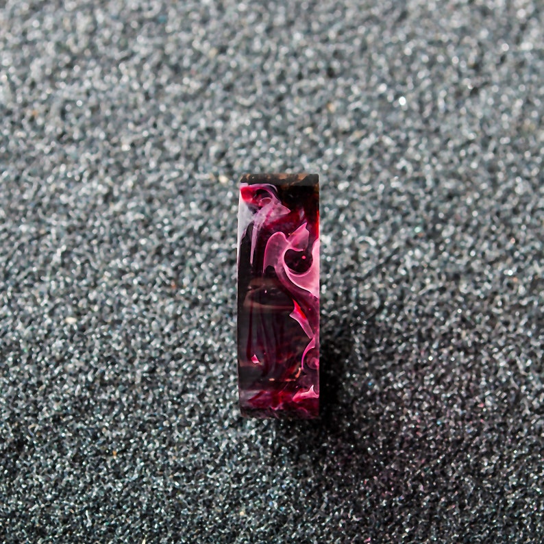 Wood Resin Band Handmade Resin Wood Ring Wedding Women Band - Etsy