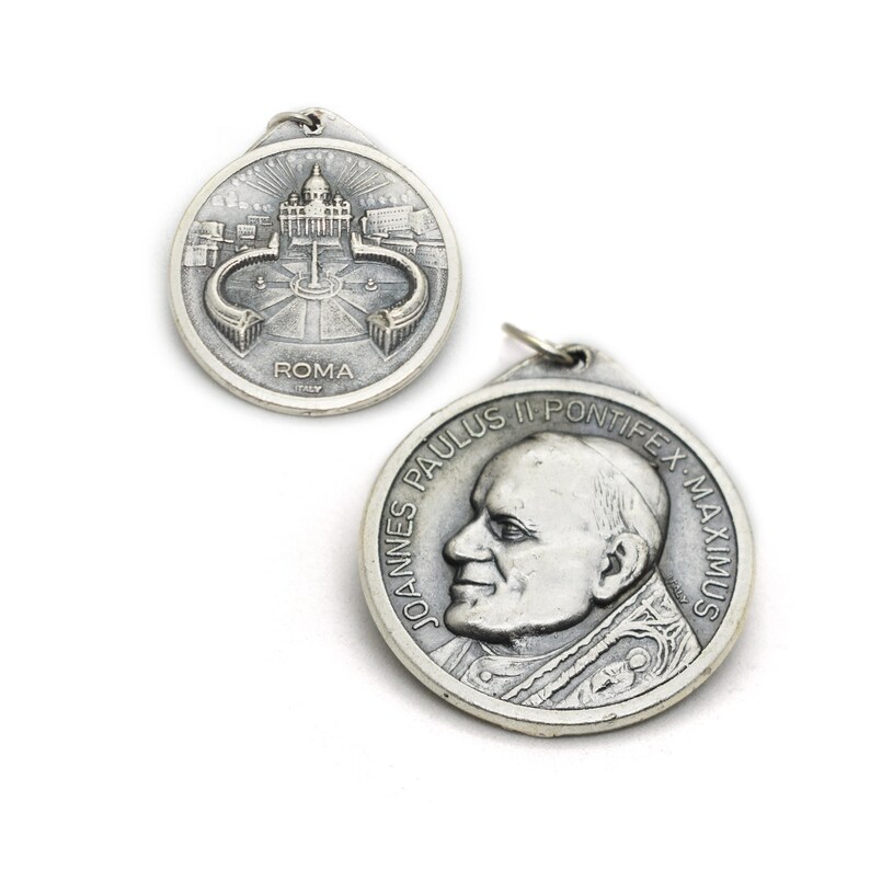 St John Paul II Medal Catholic Pendant Pope John Paul II - Etsy Australia