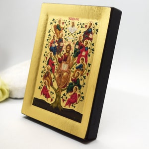 Handmade Tree of Life Icon: Jesus Christ, Apostles, Byzantine Art - Etsy