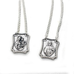 Scapular Chain Necklace, Virgin of Carmel, Our Lady of Mount Carmel ...