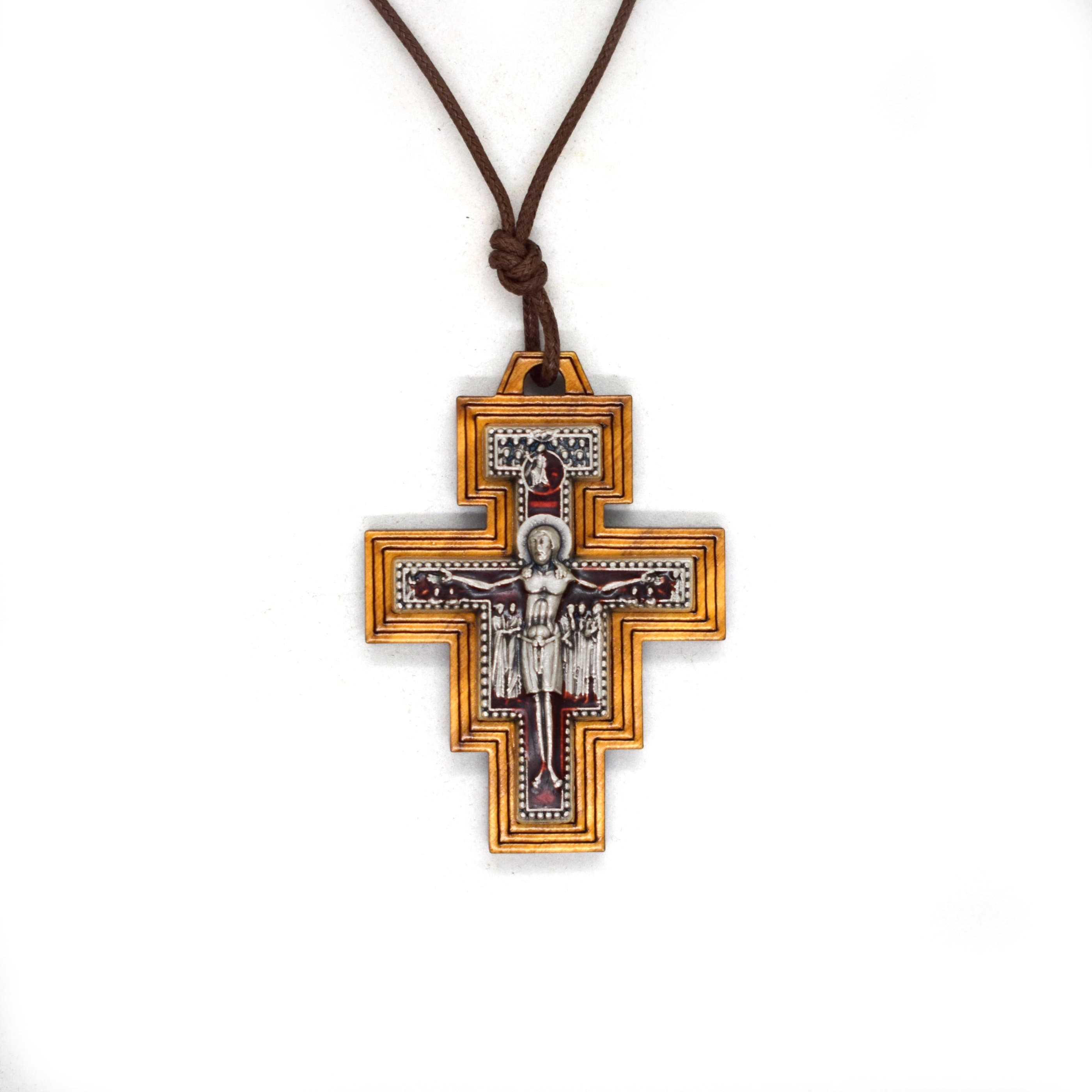 San damiano crucifix necklace Etsy