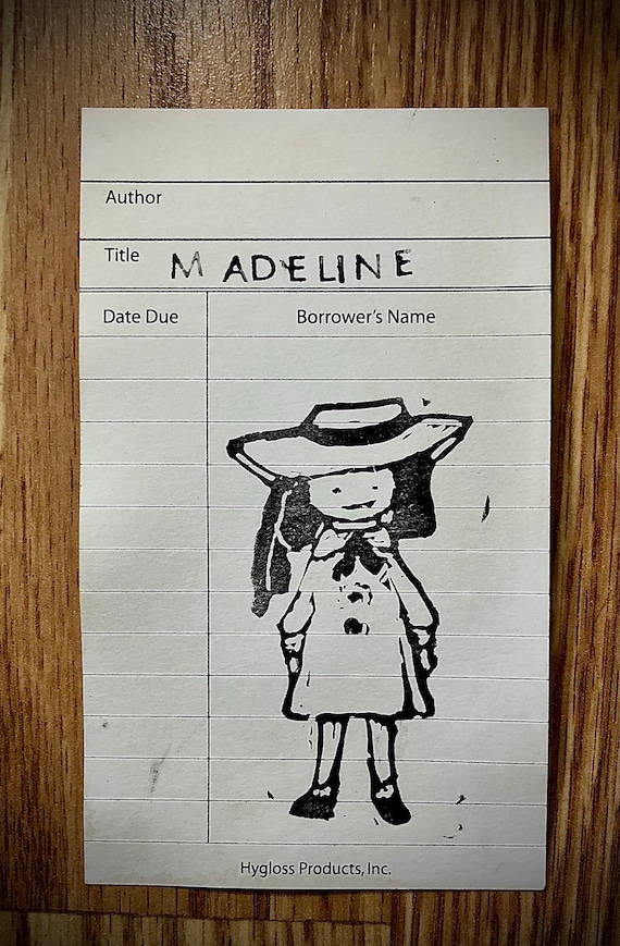 Madeline library card | Etsy