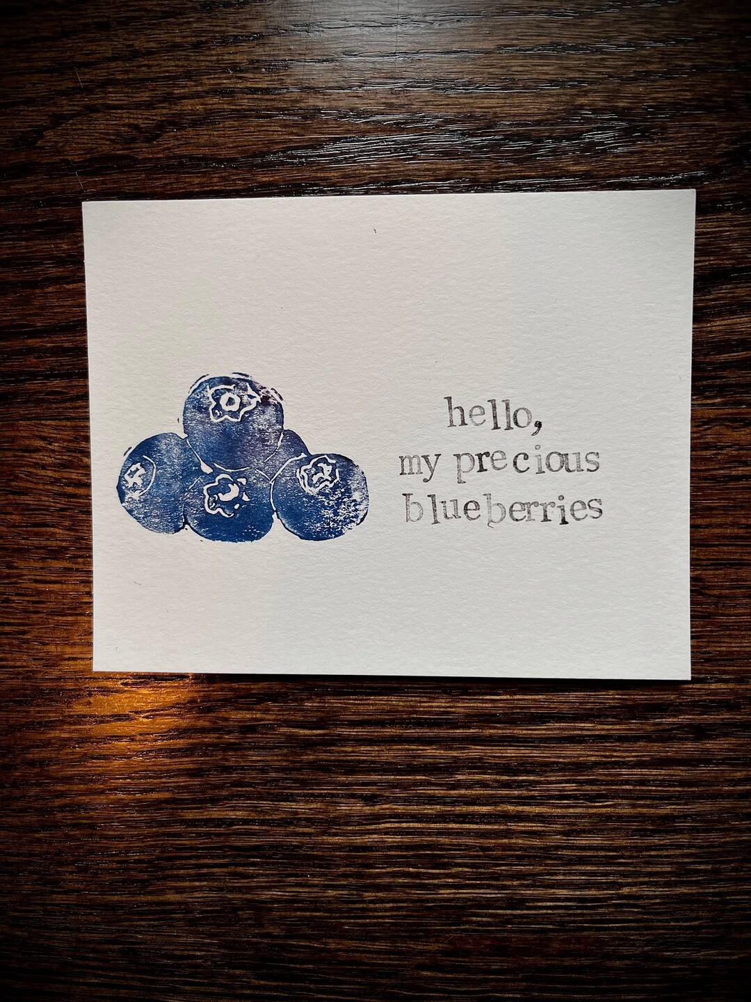Hello, My Precious Blueberries - Etsy