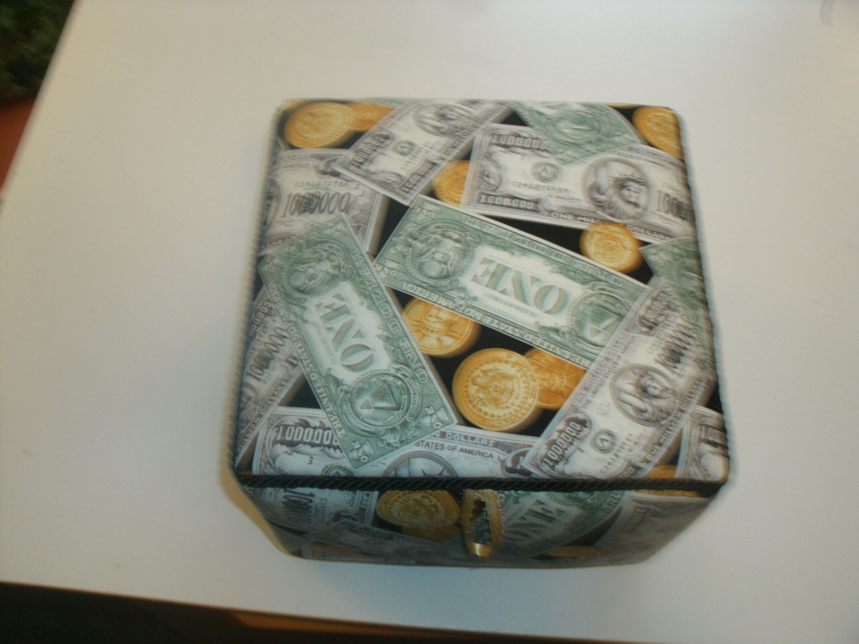 Money Box, Fabric Box, Handmade, Large, Lidded Storage Box, Keepsake ...