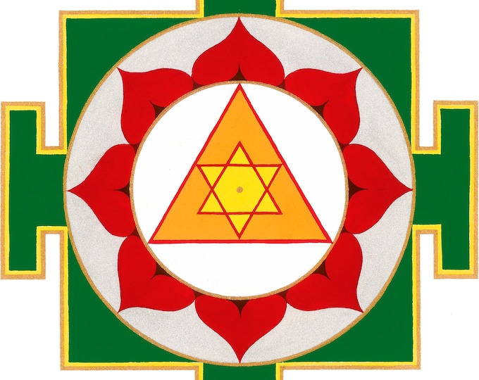 Ganesh Yantra Print - Good Luck for New Beginnings - Etsy