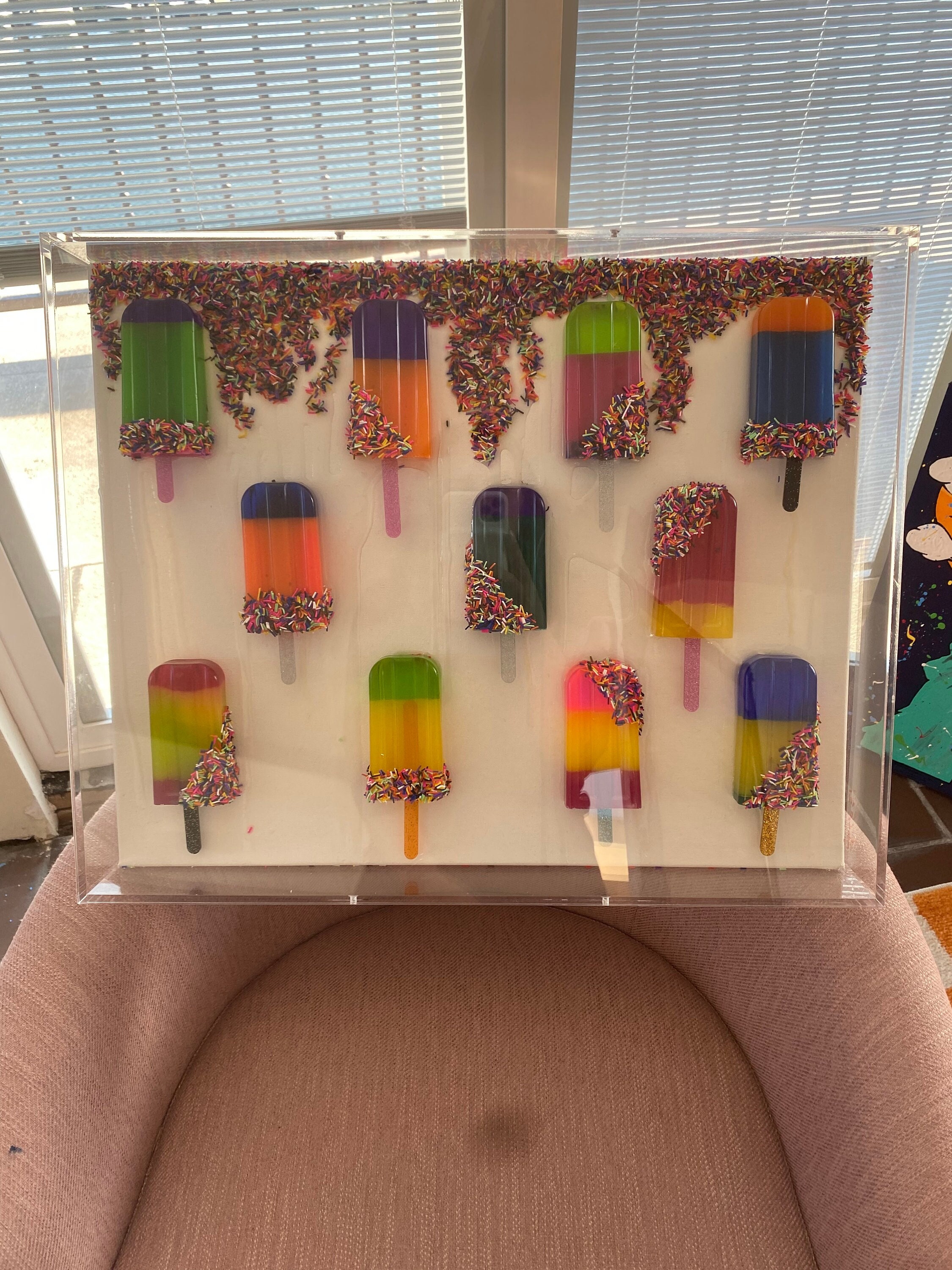 Popsicle Sprinkle Art 18x24 - Etsy
