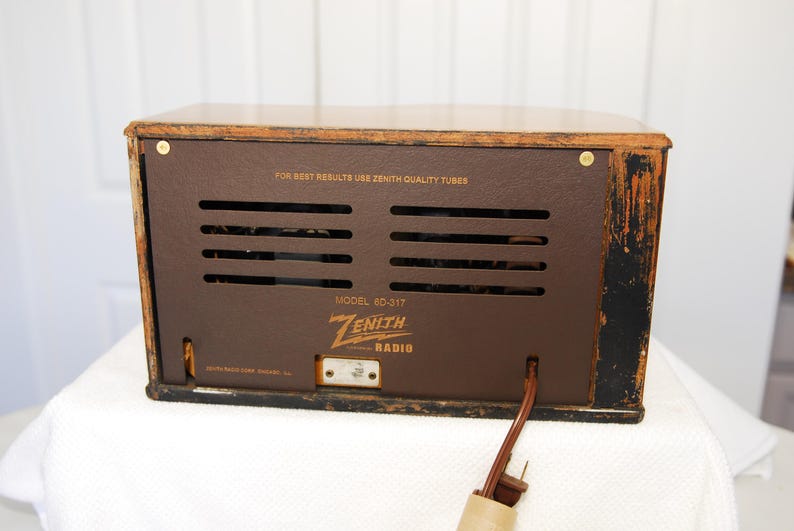Vintage Antique 1930s Zenith glass Rod Vacuum Tube Radio Exceptional ...