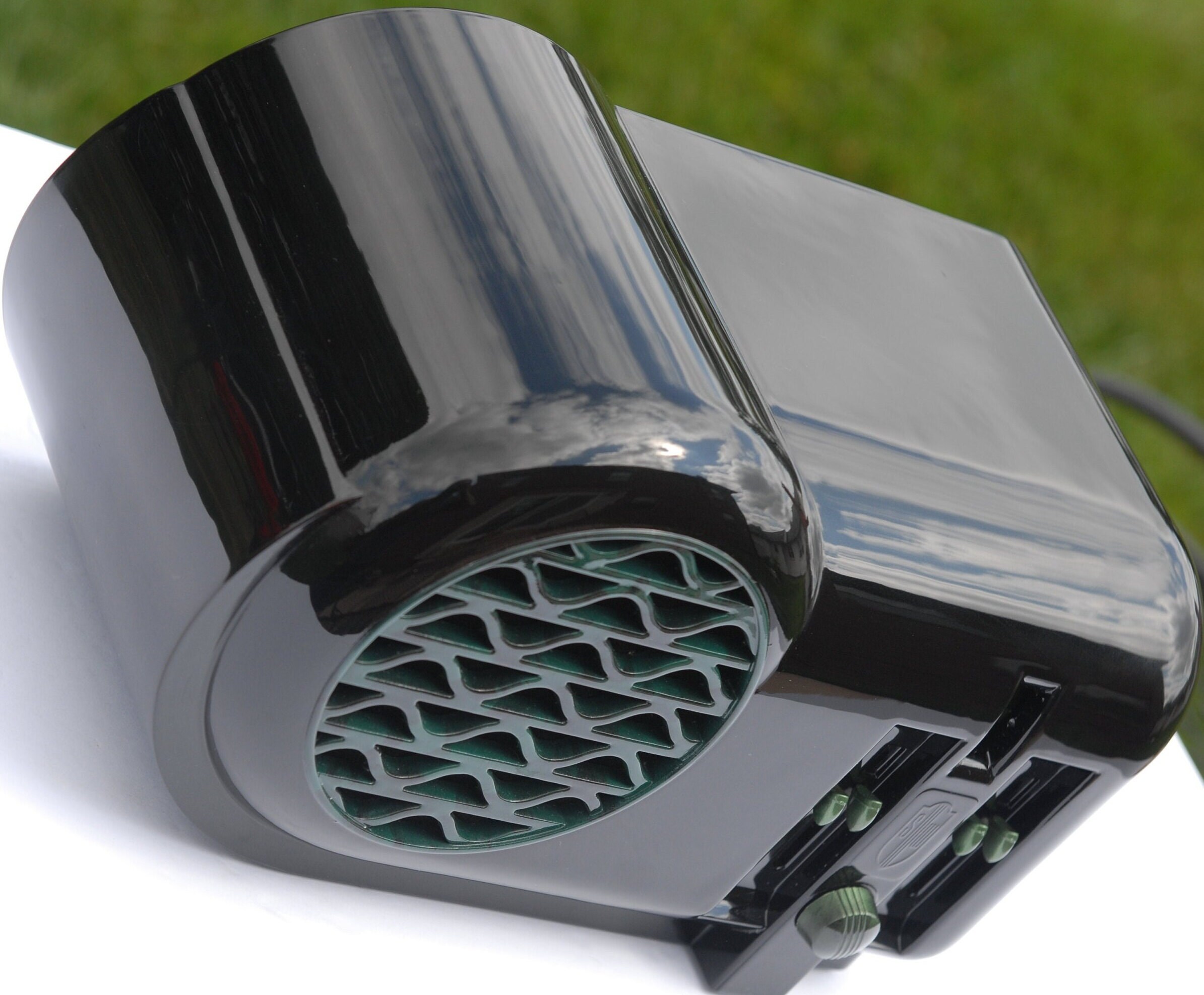 Vintage Art Deco Machine Age 1930s Stewart Warner Vacuum Tube Radio ...