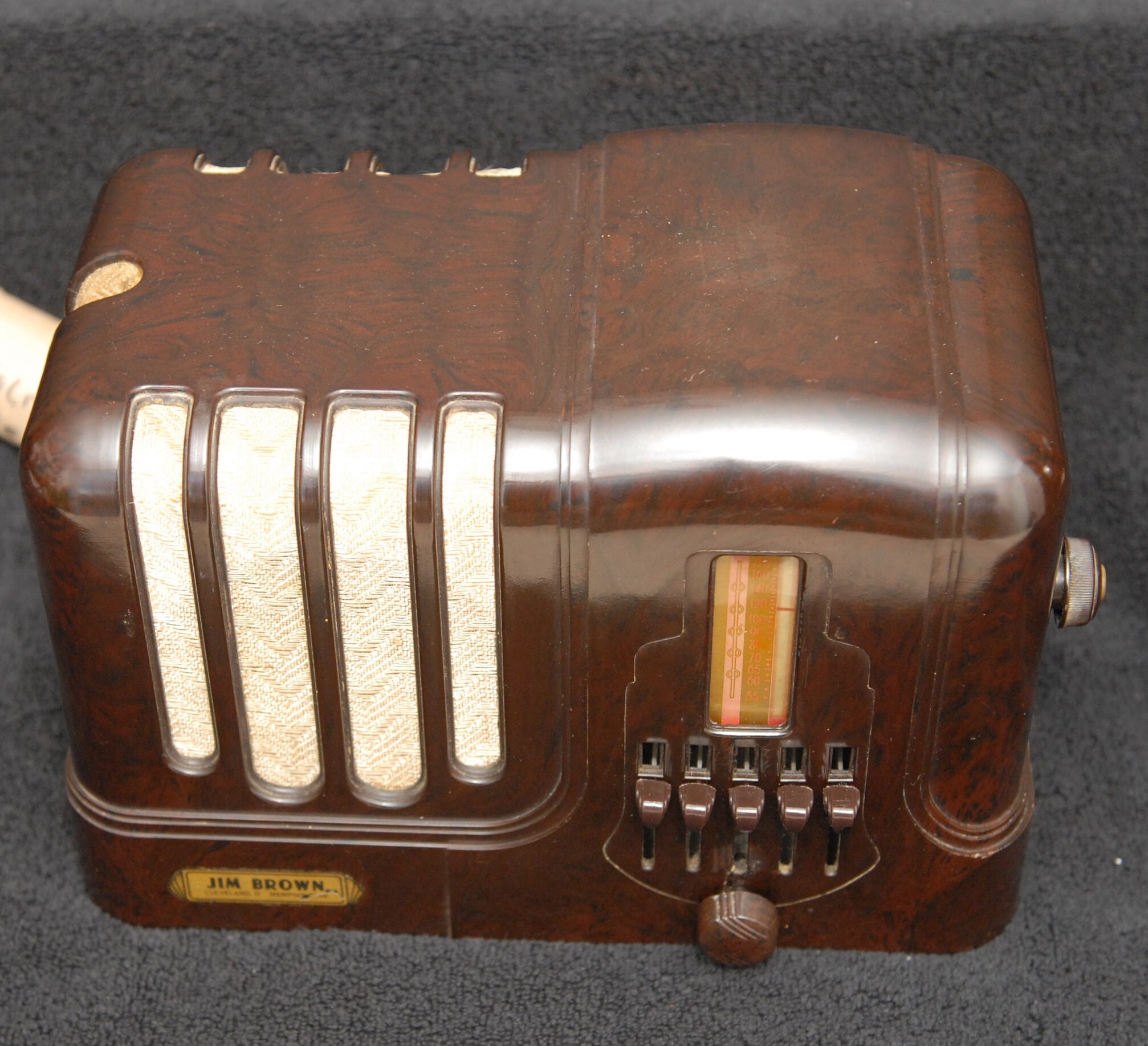 Vintage Art Deco 1930s Antique Belmont scotty Vacuum Tube Bakelite Radio Outstanding and ...