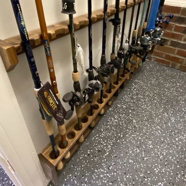 Vertical Fishing Rod Wall Rack - Etsy