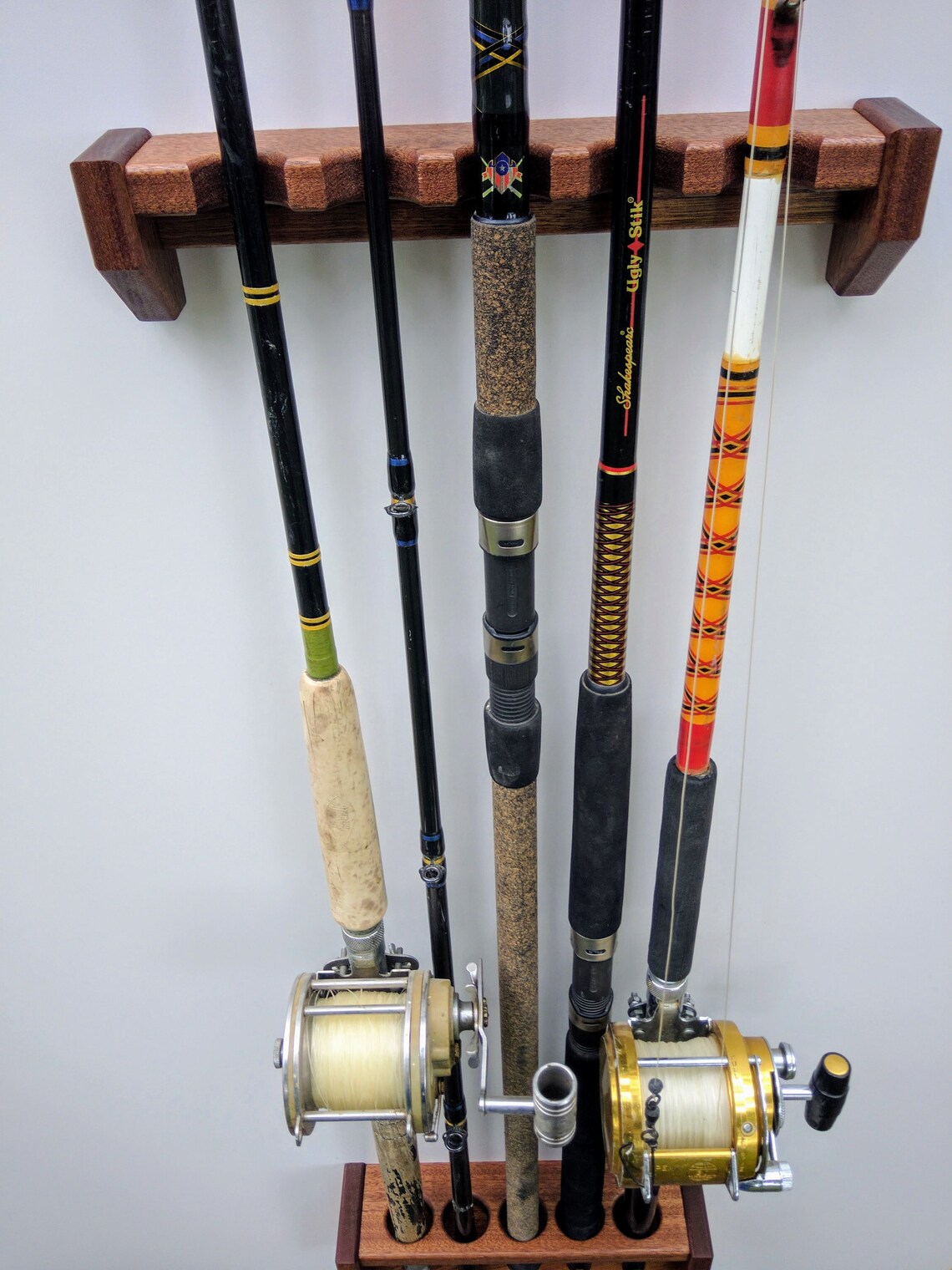 12 Inch Rod Rack Fishing Pole Holder Easy Wall Mount Gift - Etsy