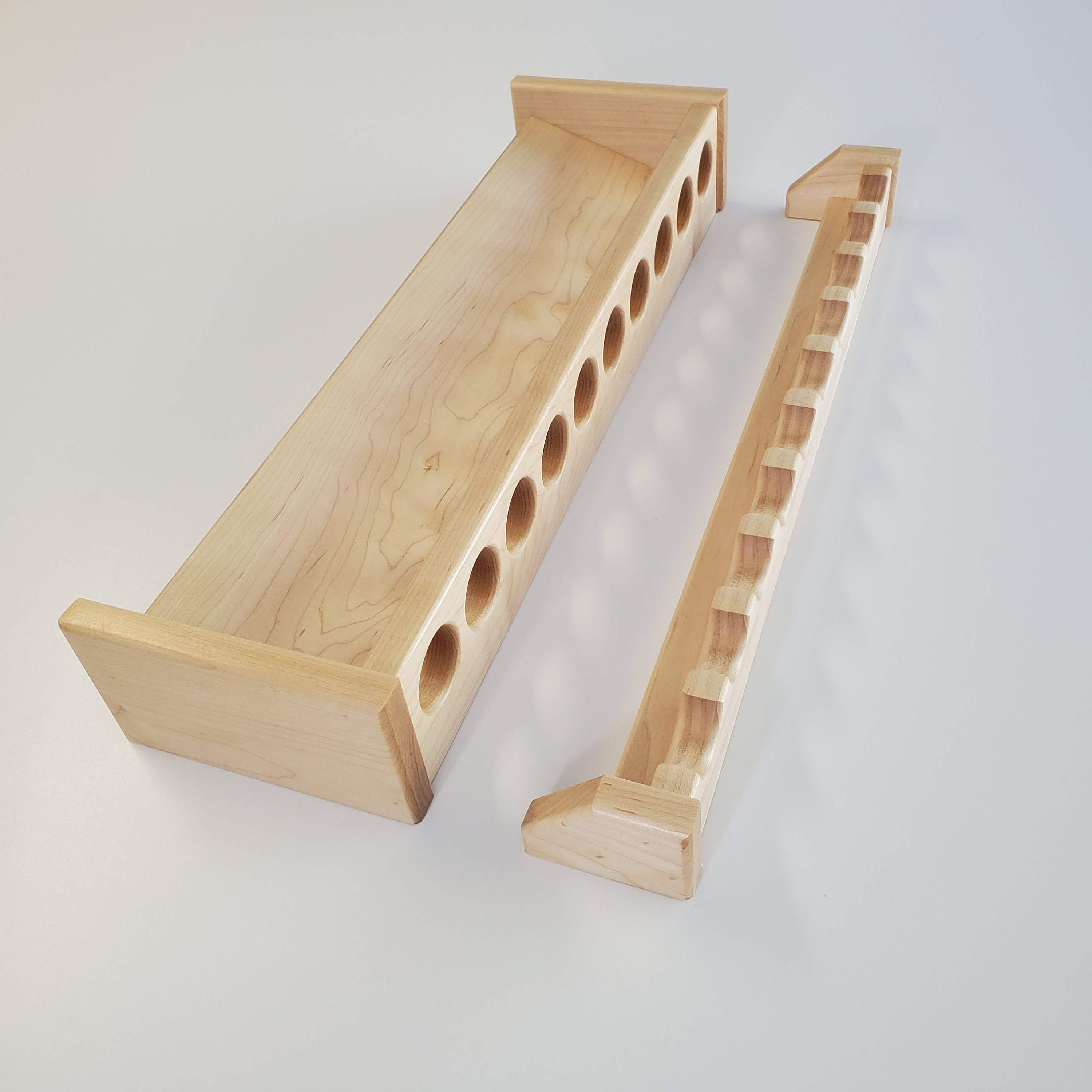 Fishing Pole Holder Wall Mount Rod Rack Maple 22 Wide | Etsy