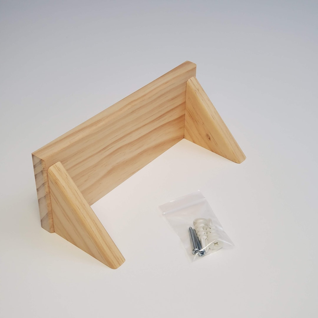 Shelf, 10 Inch, Simple Unfinished Shelving, Keyhole Mount Wall Hanging ...