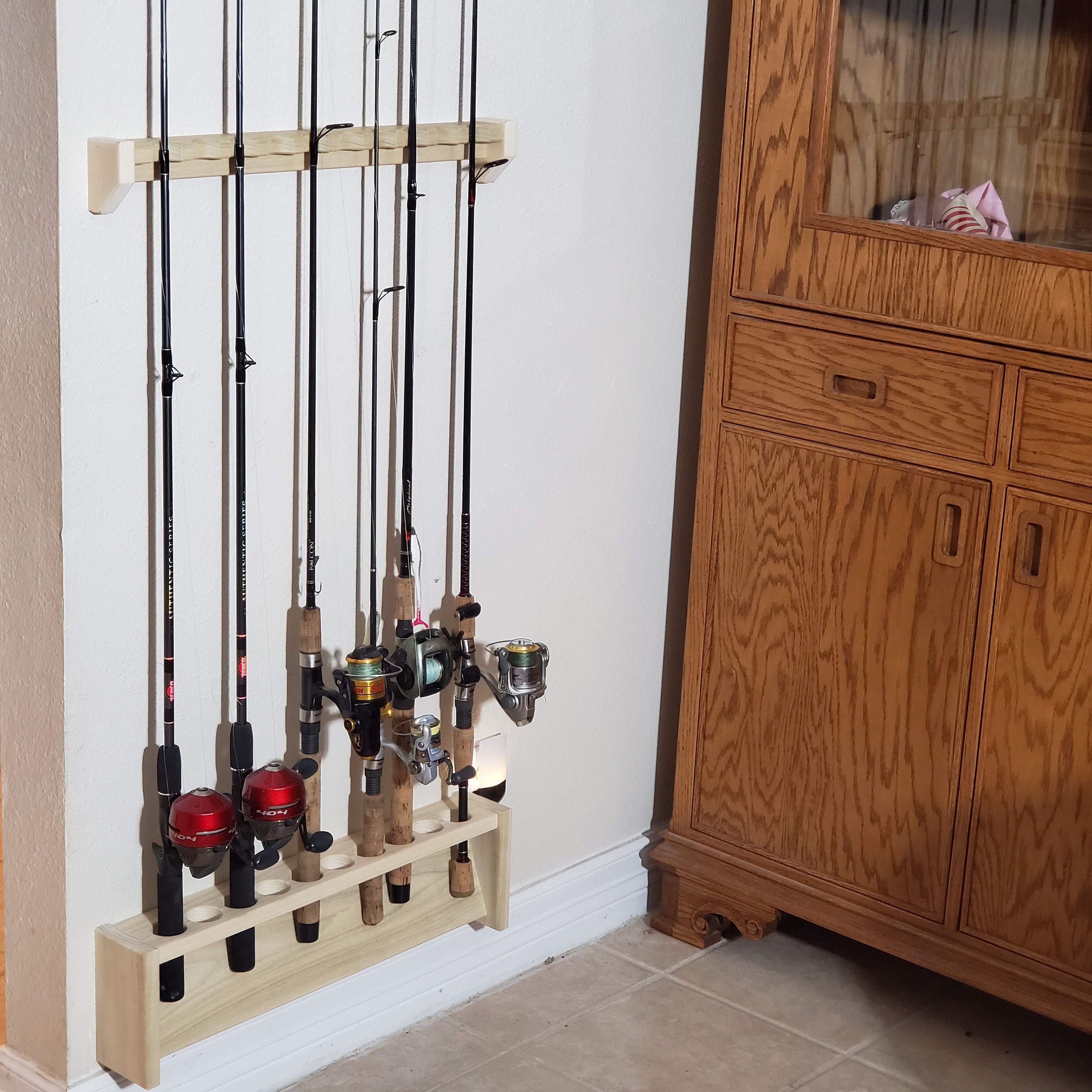 Fishing Rod Holder, Pole Rack, 22 Inch, Valentine Gift for Outdoorsman ...