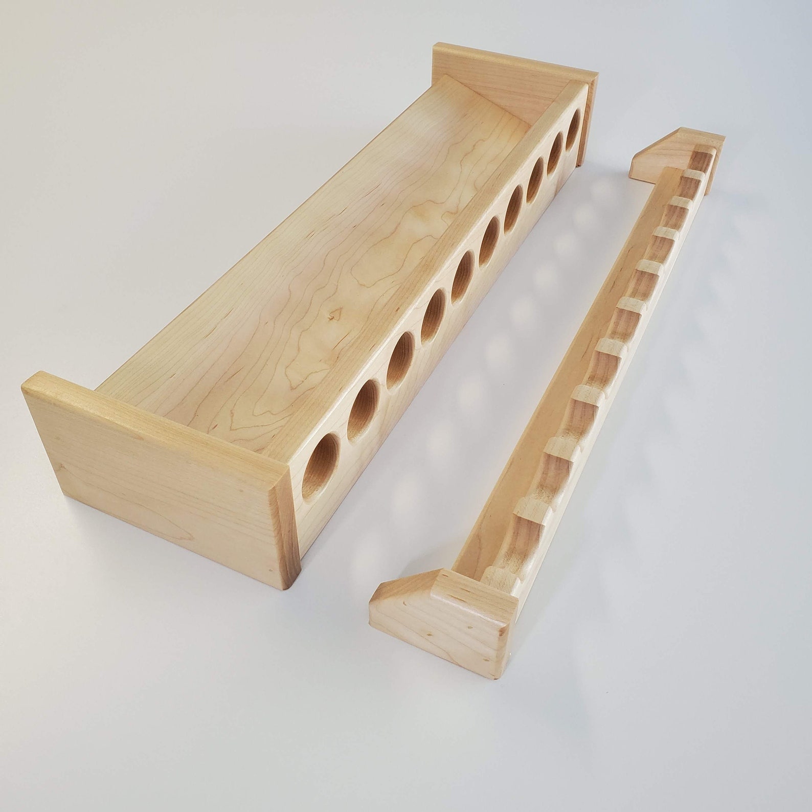 Fishing Pole Holder Wall Mount Rod Rack Maple 22 Wide | Etsy