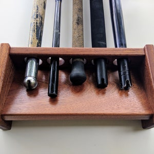 Vertical Fishing Rod Rack, Wall Mount, Solid Mahogany, Custom Size Pole ...
