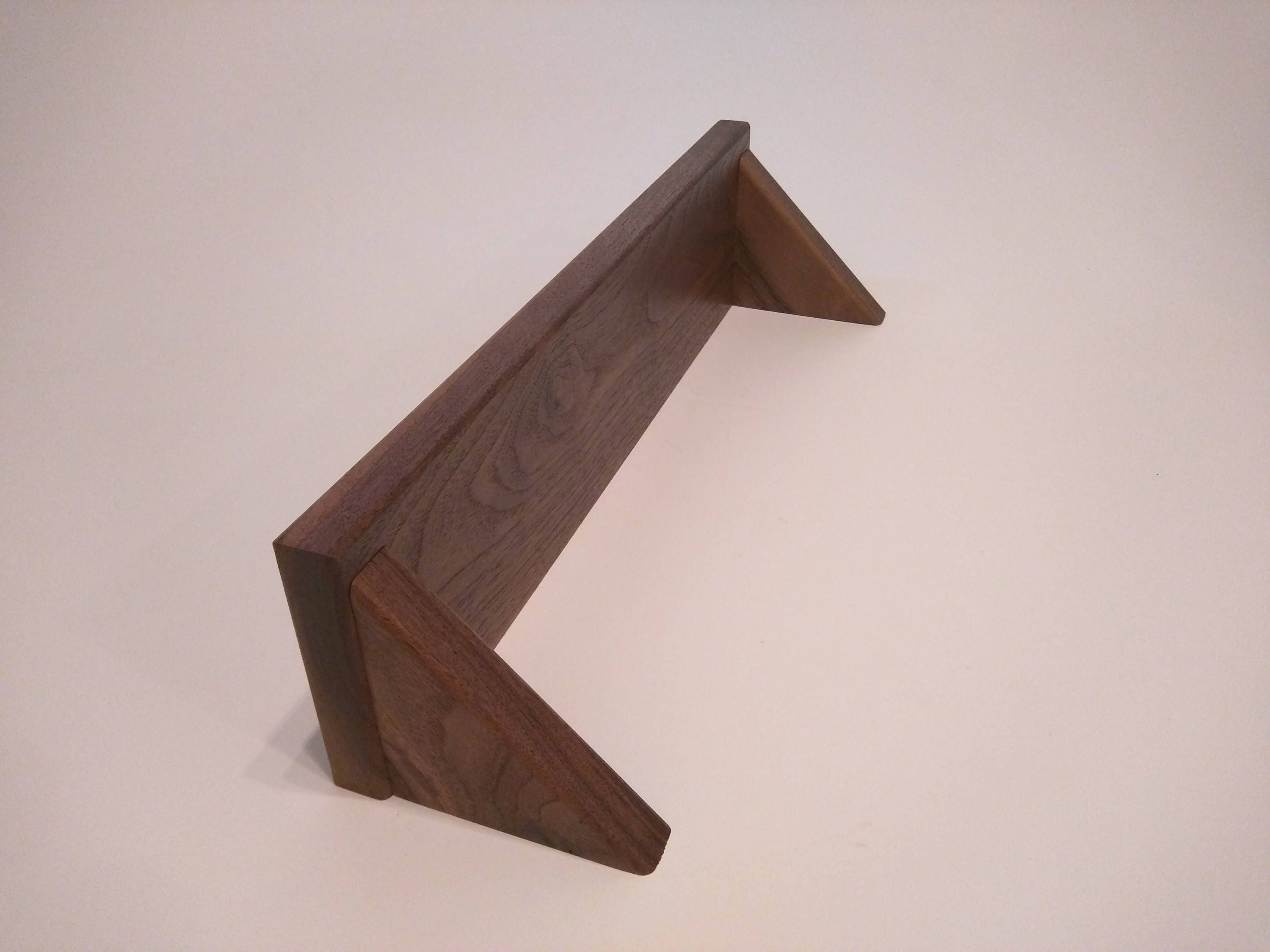 Solid Walnut Wood Shelf Elegant Home Decor Exquisite Quality - Etsy